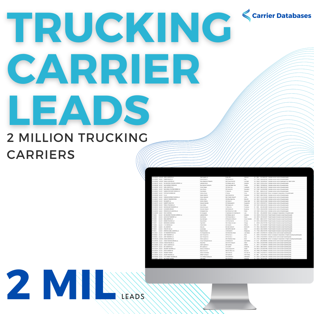 Complete Trucking Database Leads - 2 Million Companies – Downloadable ...